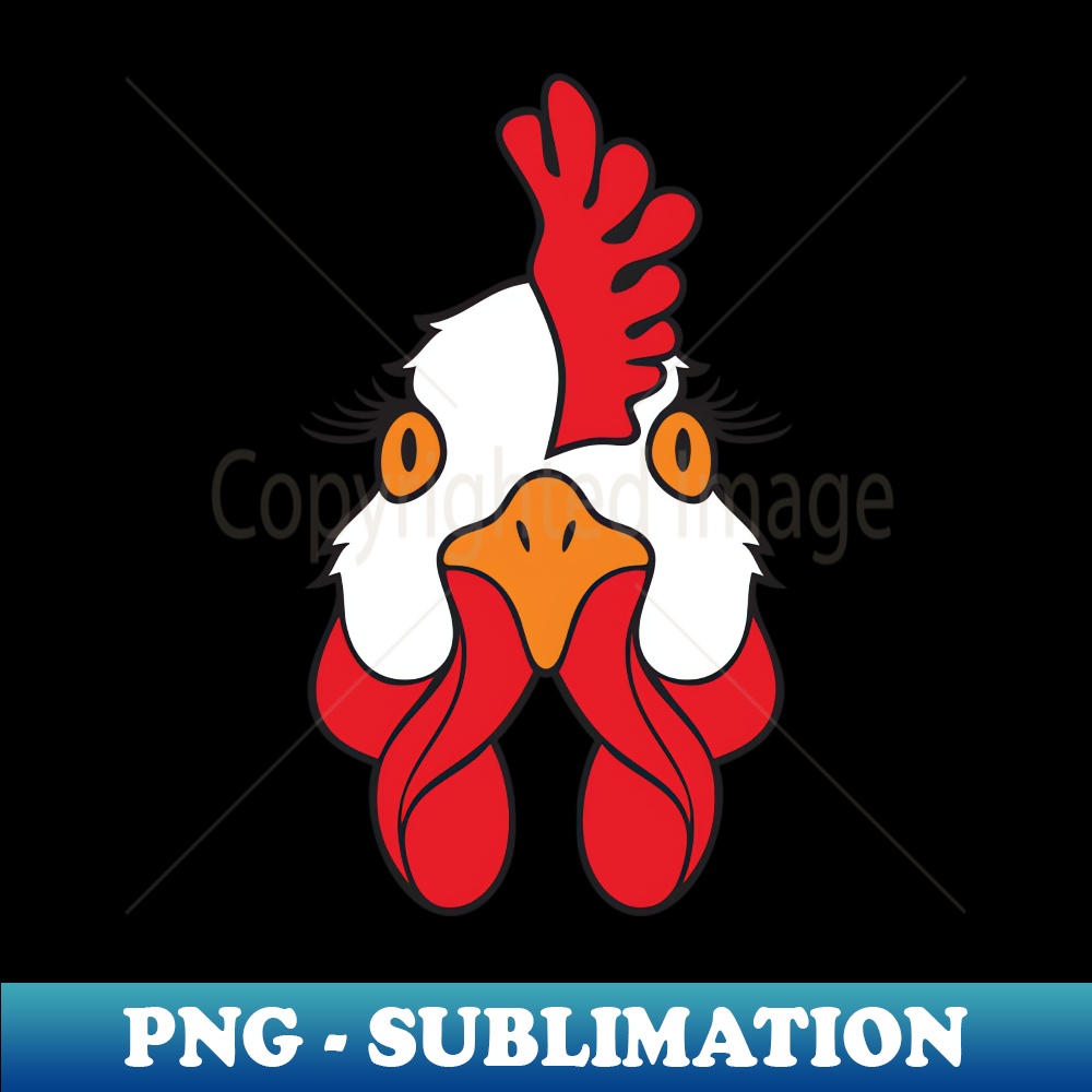 Funny chicken face design - Creative Sublimation PNG Downloa - Inspire ...