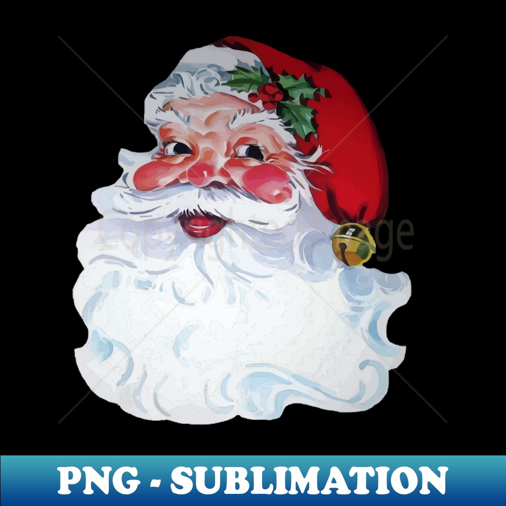 Vintage Santa Claus Jolly Face and Rosy Cheeks - Sublimation | Inspire ...