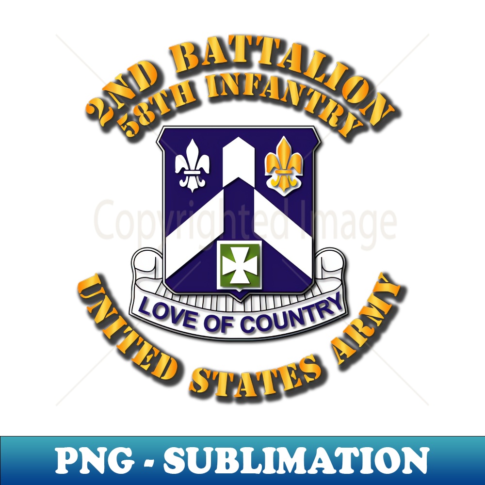 2nd Bn - 58th Infantry - PNG Sublimation Digital Download - | Inspire ...