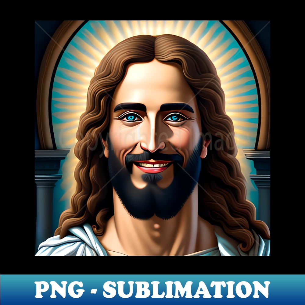 Jesus Christ smiling - Vintage Sublimation PNG Download - In | Inspire ...
