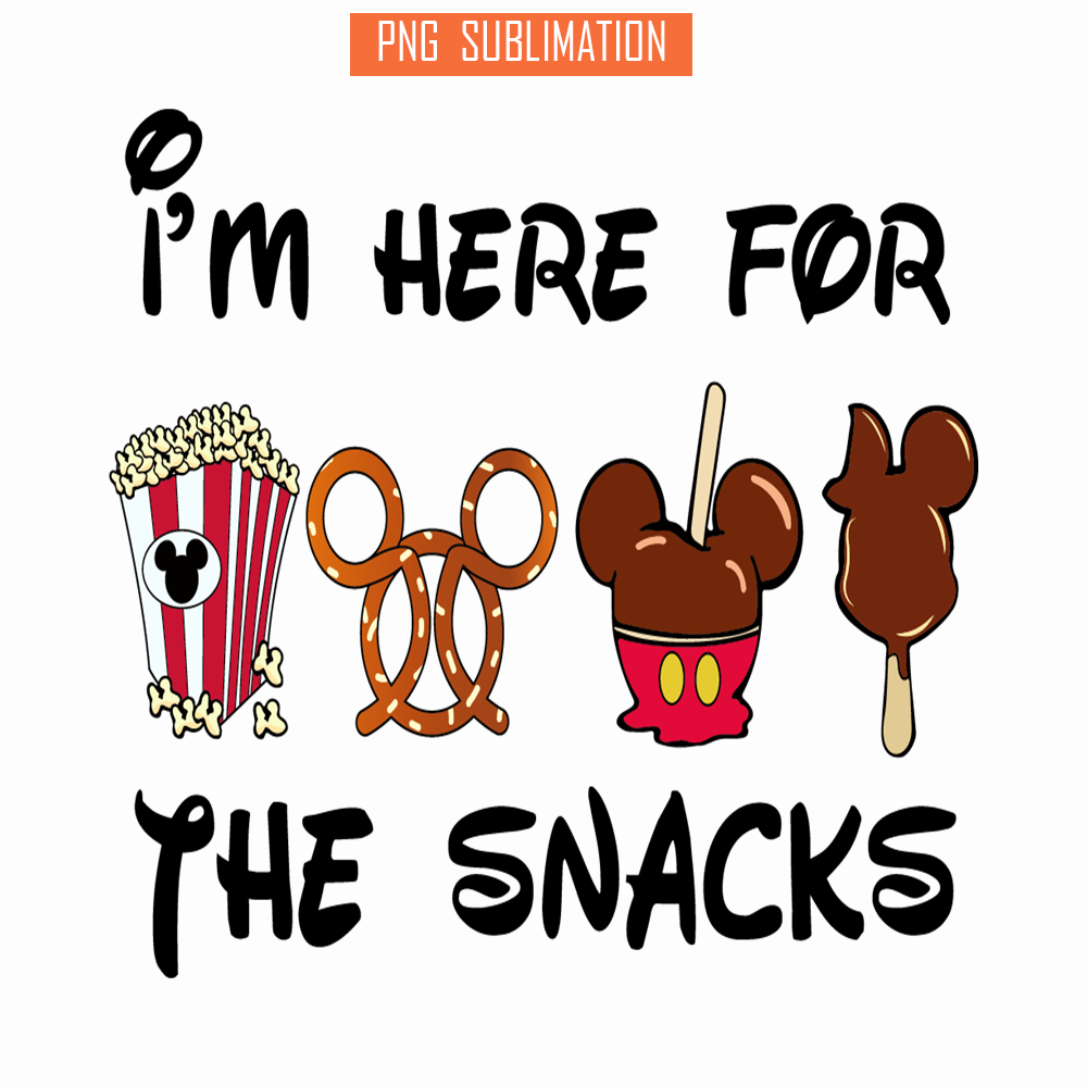 Im Here For The Snack SVG PNG DXF EPS JPG - Inspire Uplift