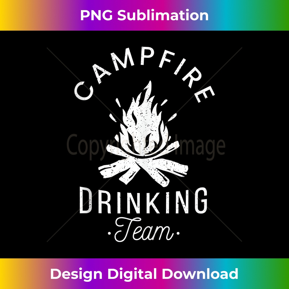 Campfire Drinking Team Camp Lovers Scout Camper Tank - Subli | Inspire ...