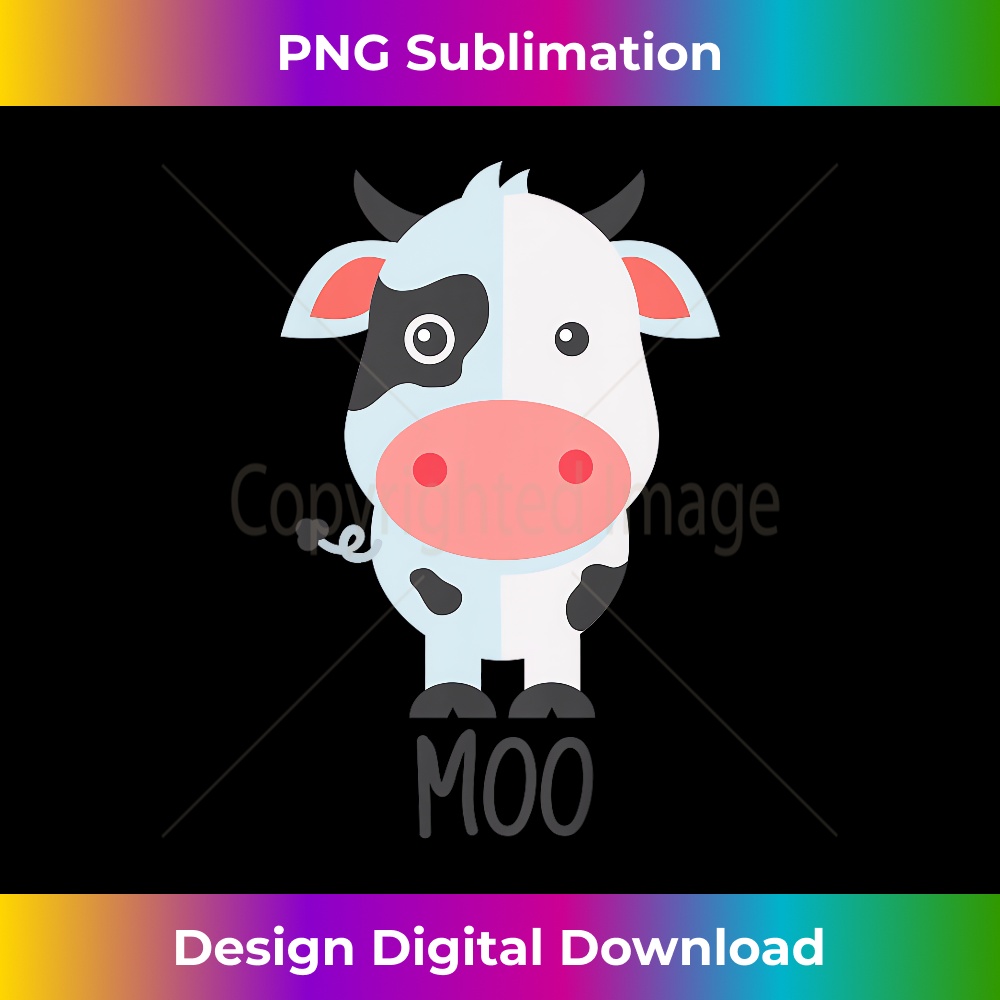Kids Cute Moo Cow Tee Shi - Sublimation-Optimized PNG File - | Inspire ...