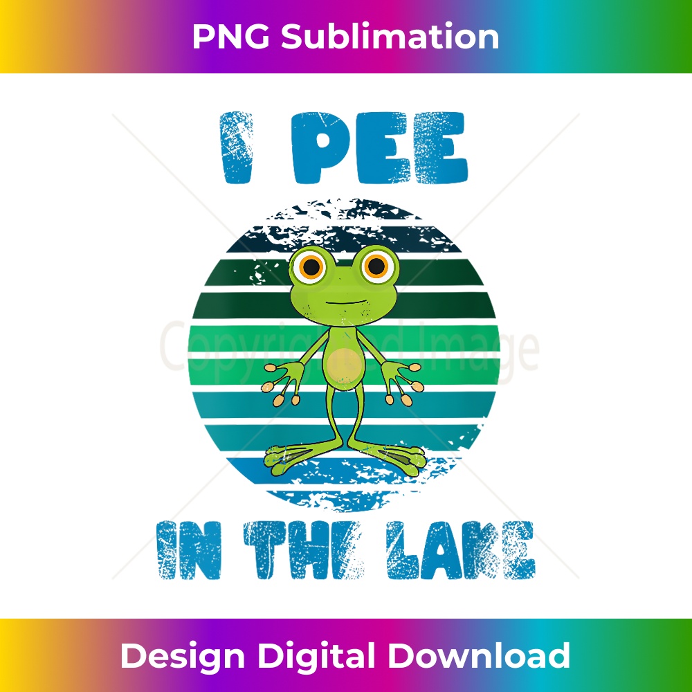 I Pee In The Lake Funny Cute Frog Summer Camping V- - Sophis | Inspire ...