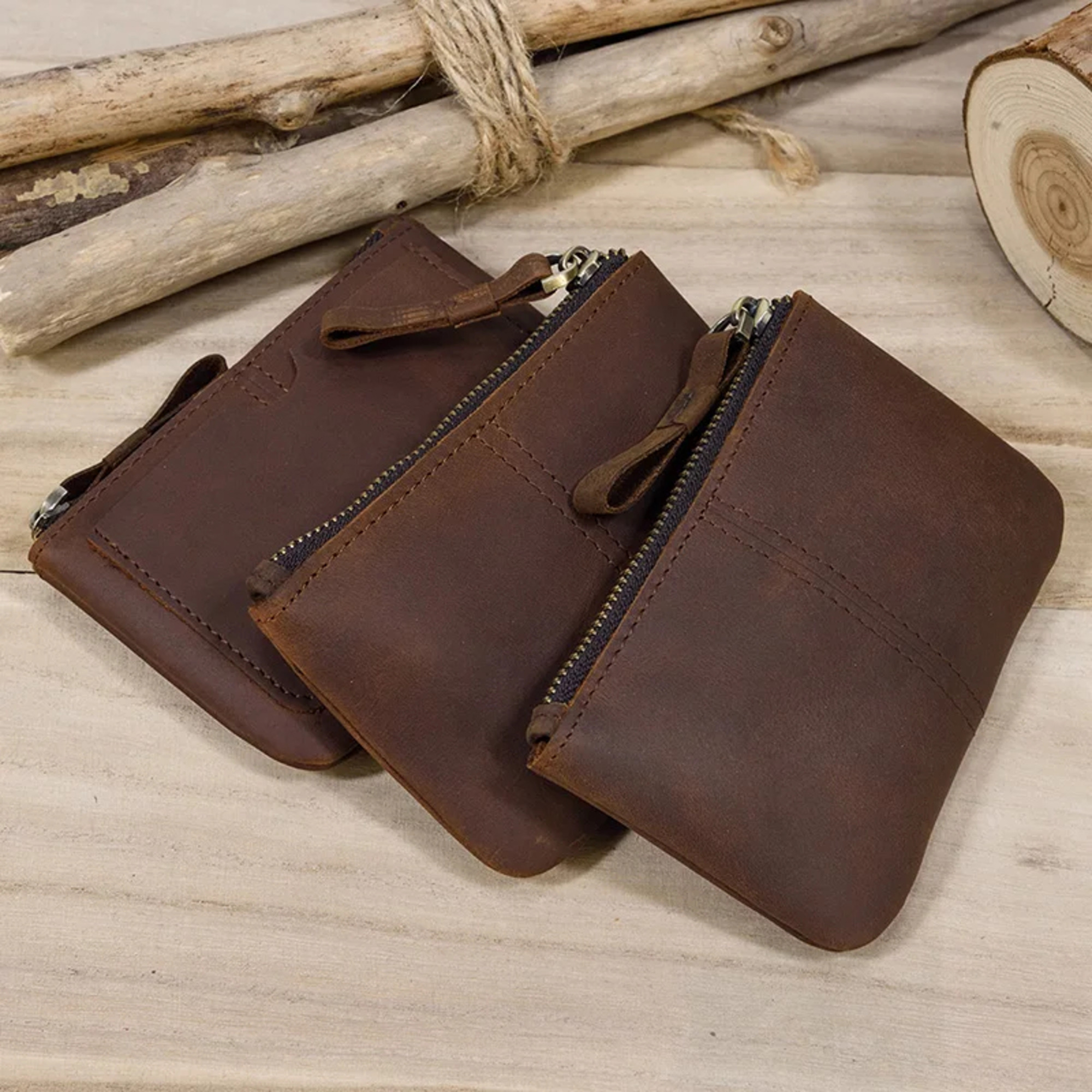 Leather Coin Pouch,Coin Leather Purse,Leather Coin Wallet,Le | Inspire ...