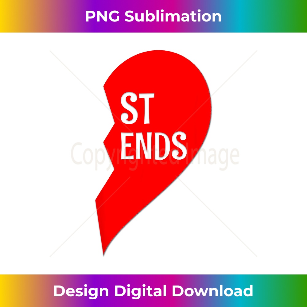 Best Friends Half Heart Matching Couples Sh - Urban Sublimat - Inspire ...