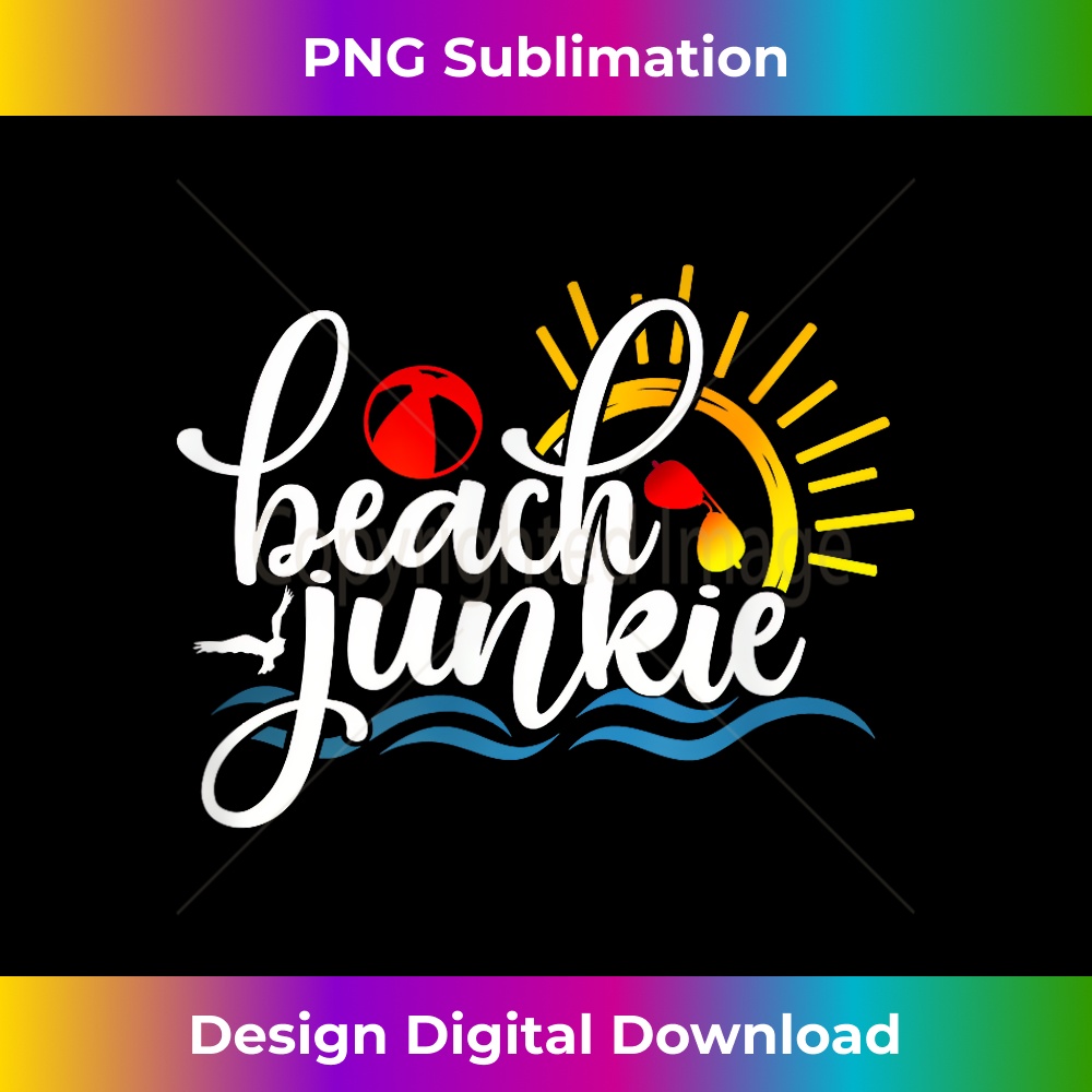 Beach Junkie Happiness Ocean Waves Sunshine Vaca - Contempor | Inspire ...
