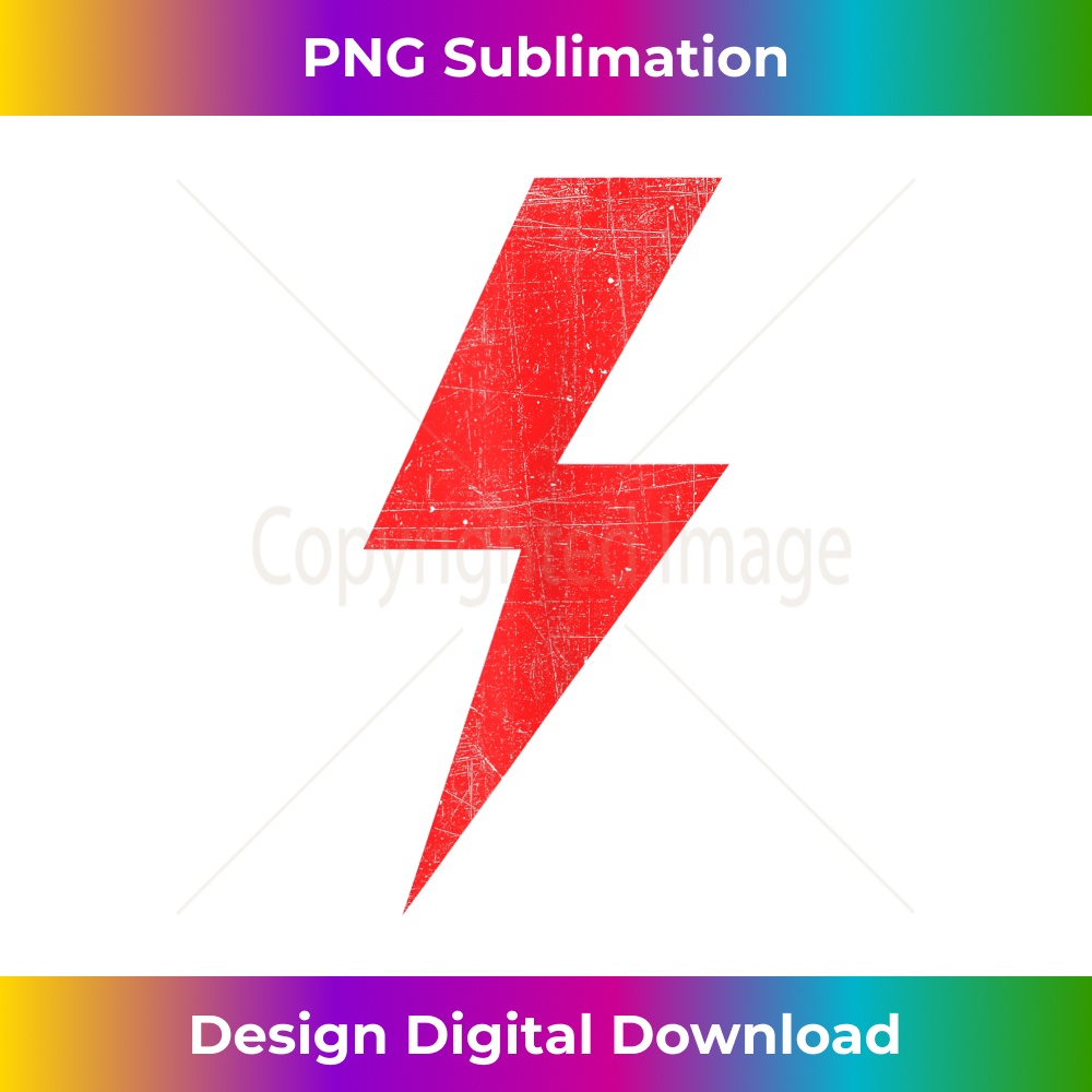 Bolt of Lightning Thunderbolt RED Front & Back Team Tank - A | Inspire ...