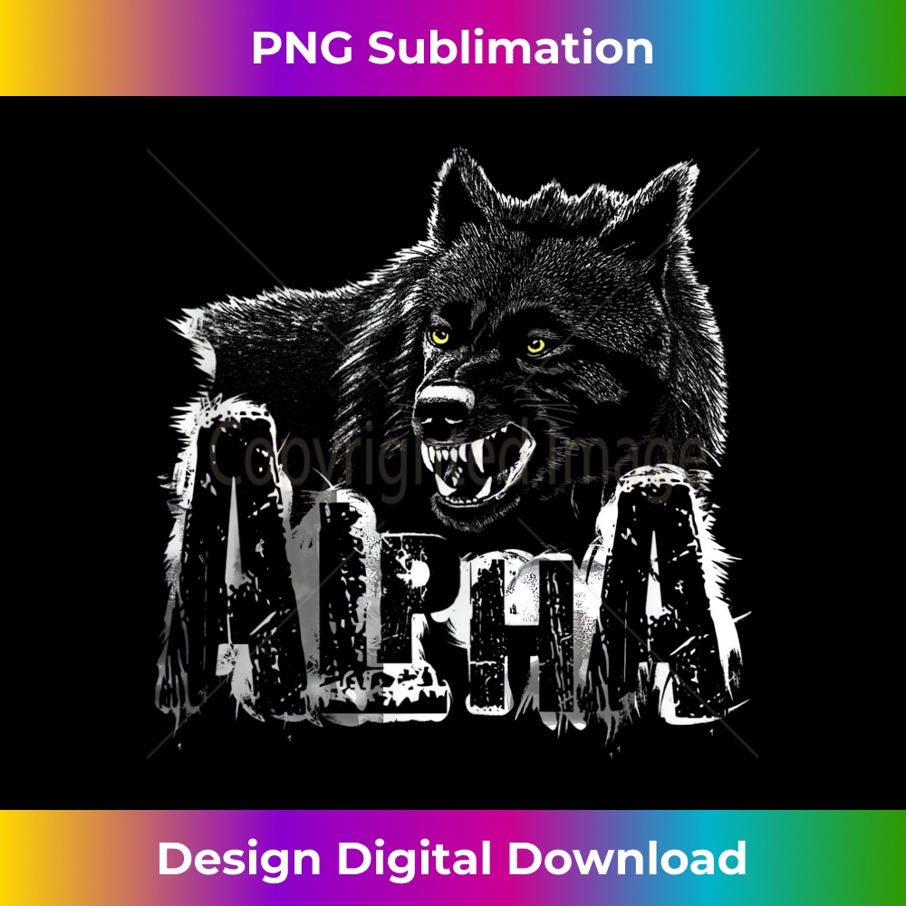Dominant Predator Alpha Scary Wolf Face Tank - Chic Sublimat - Inspire ...