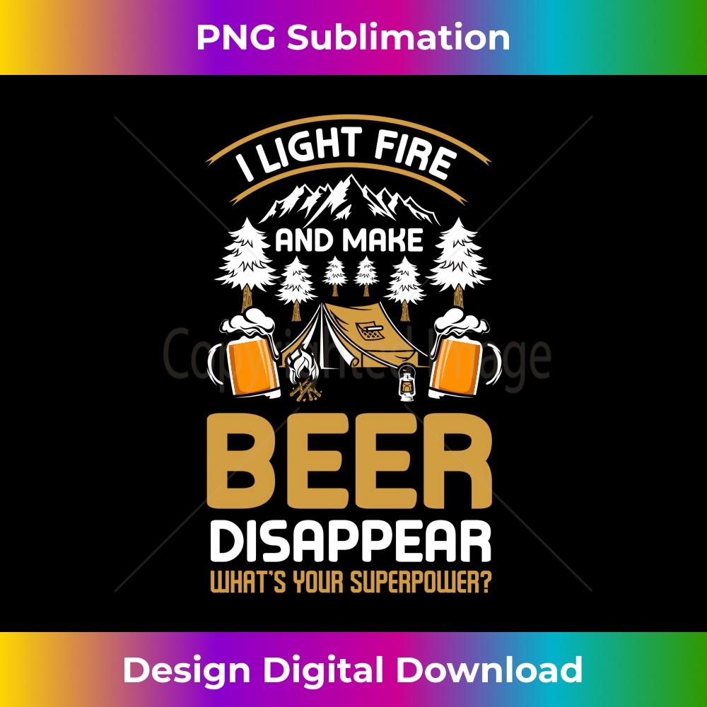 I Light Fires And Make Beer Disappear Funny Camping Gift Lo | Inspire ...