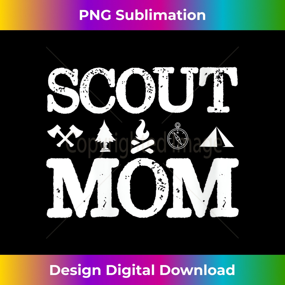 Womens Scout Mom Scouting Troop Supporter Camping Scouting M - Inspire ...