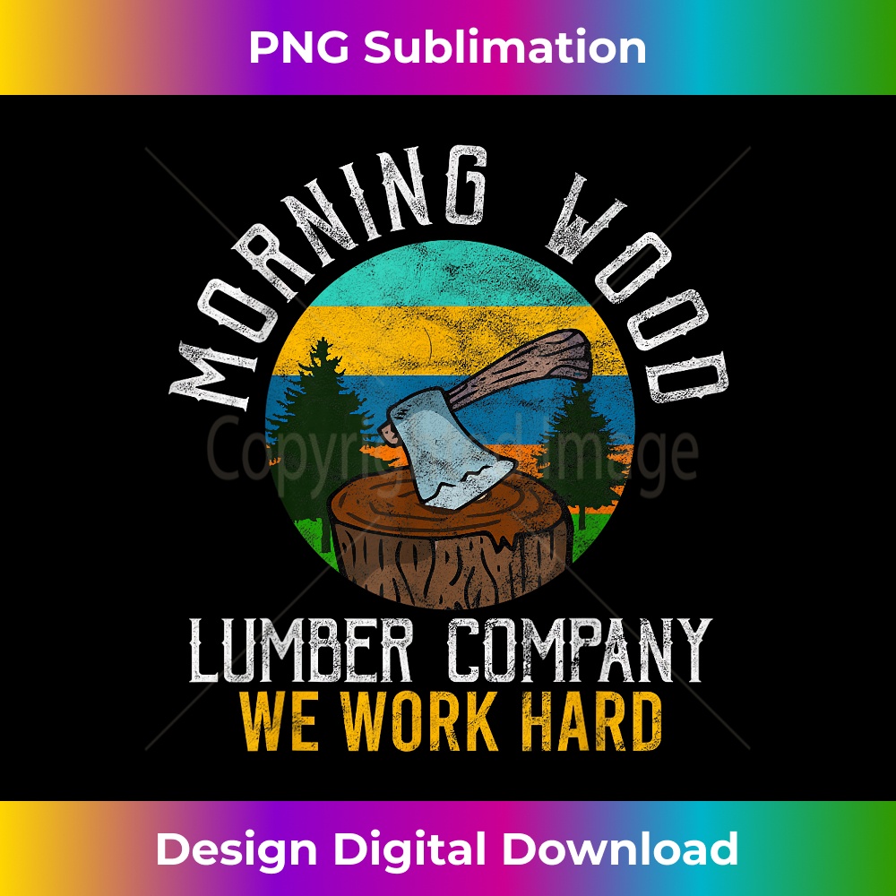 Retro Morning Wood Lumber Company Camping Woodman Gi - Conte | Inspire ...