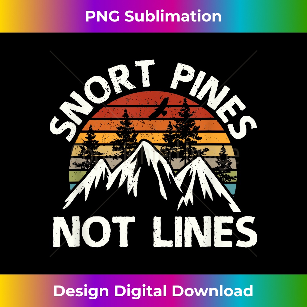 Snort Pines Not Lines Funny Camping Scout Hiking Gi - Timele | Inspire ...
