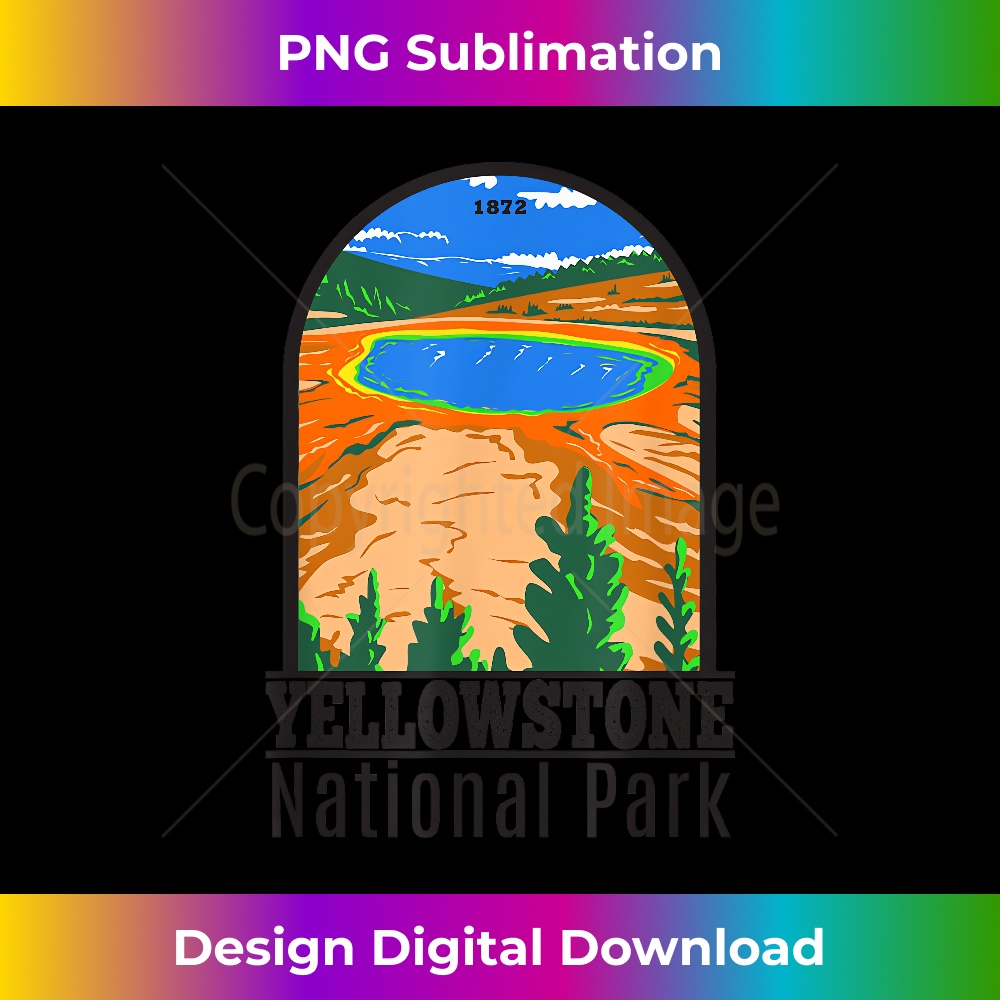 Yellowstone National Park Vintage Grand Prismatic Sp - Luxe | Inspire ...