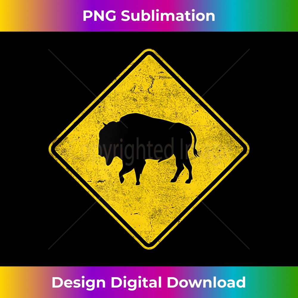 Bison Warning Sign Buffalo National Park Camping Vin - Class | Inspire ...