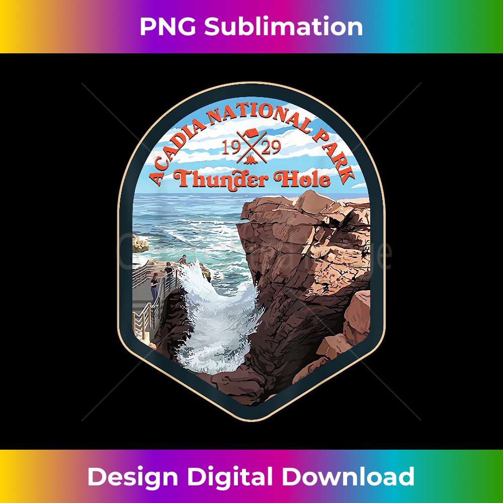 Acadia National Park Thunder Hole 1929 Camping Hiki - Deluxe | Inspire Uplift