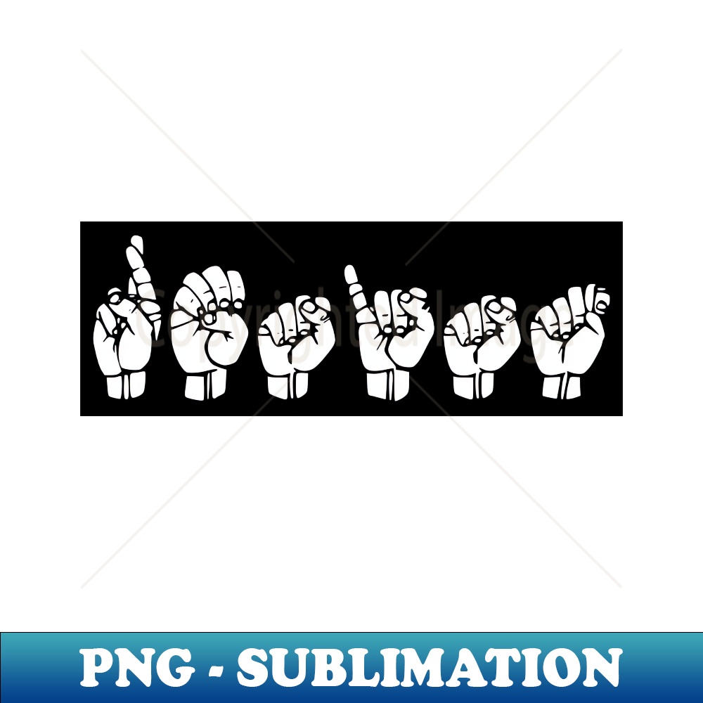 ASL RESIST American Sign Language Design - PNG Transparent S - Inspire ...