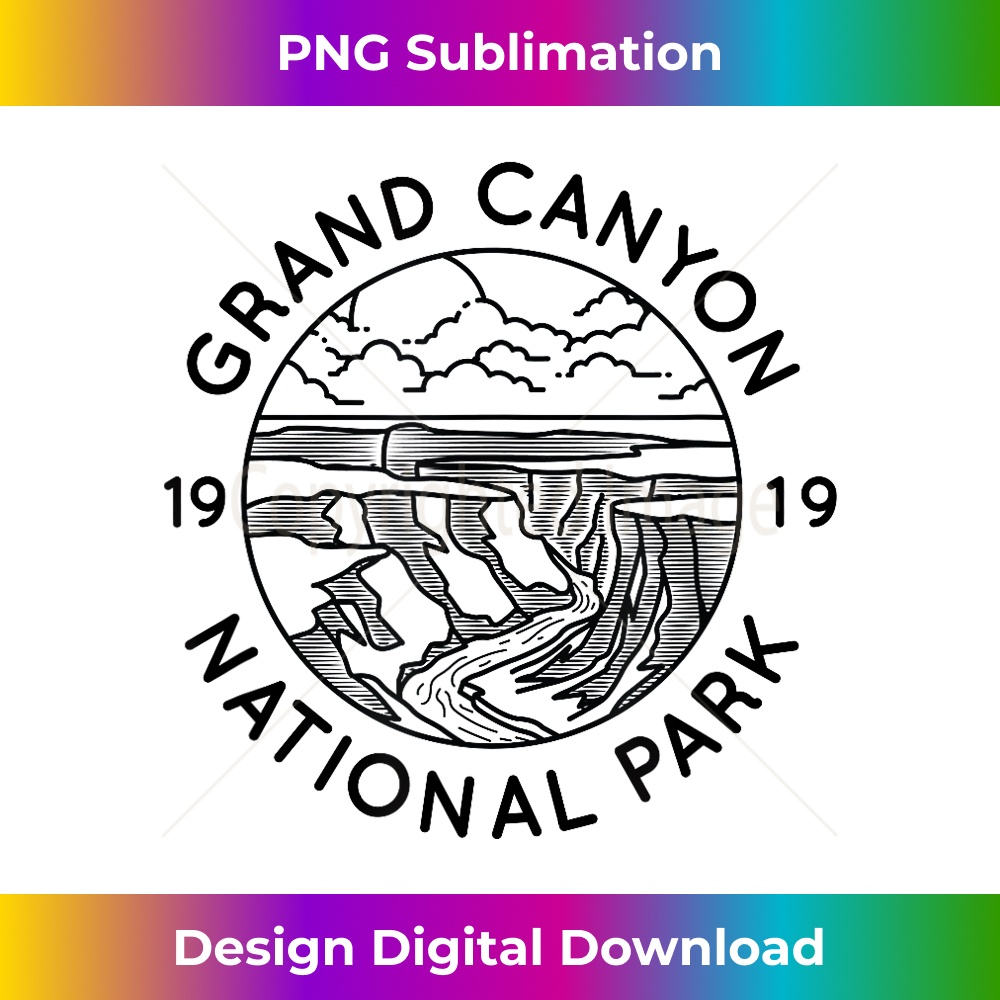 Grand Canyon National Park Cool Black Line Art Out - Bohemia - Inspire ...