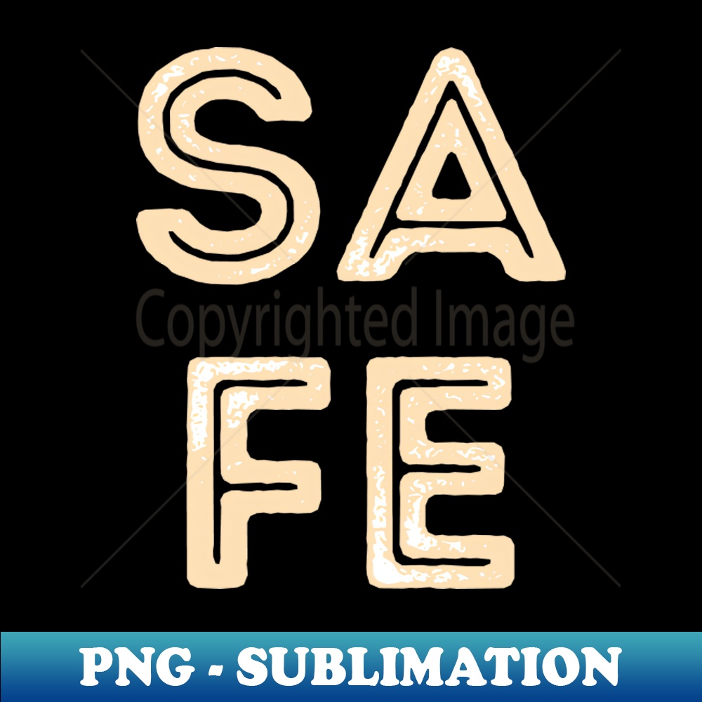 Rustic Capital Letters Word SAFE in Cream - Trendy Sublimati | Inspire ...