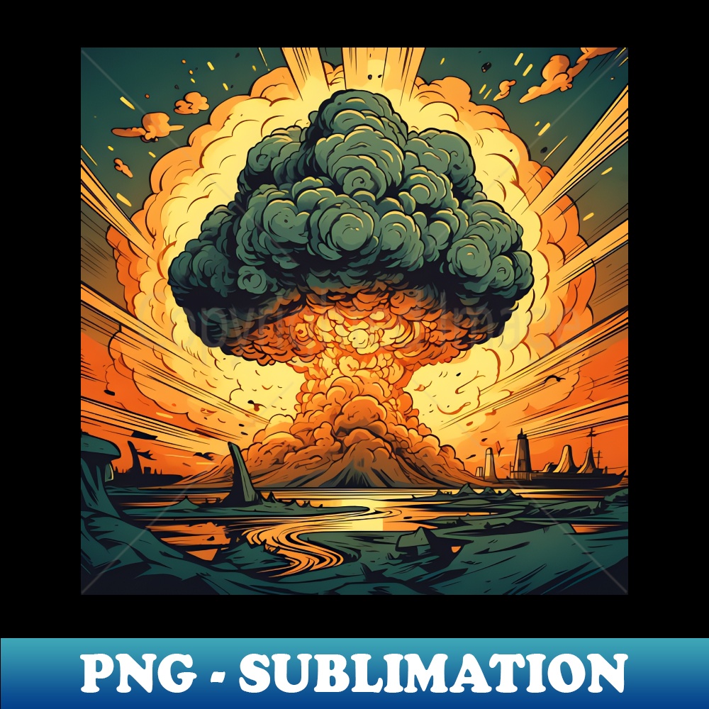 Colourful illustration of nuclear explosion - PNG Transparen | Inspire ...