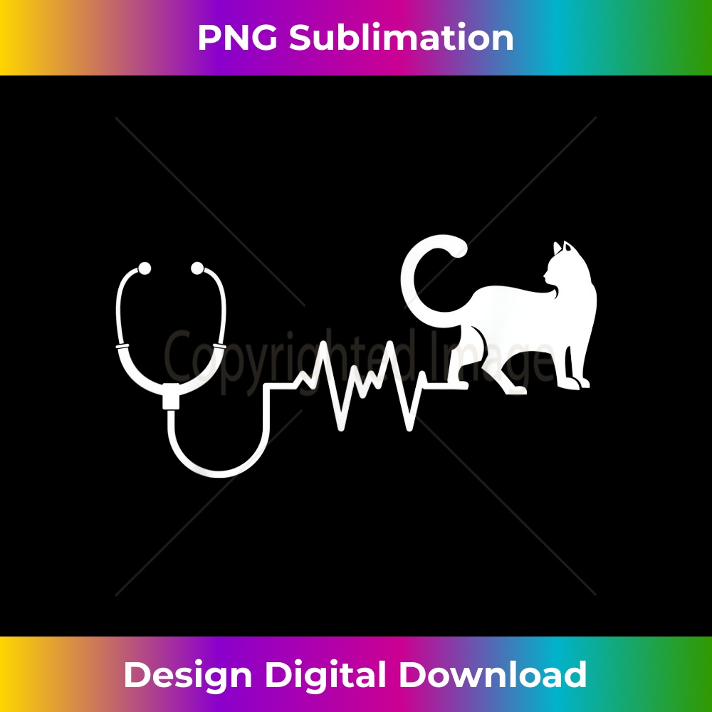 Nurse Stethoscope Heartbeat Vet Week 2023 Cat Tech Paw - Edg | Inspire ...