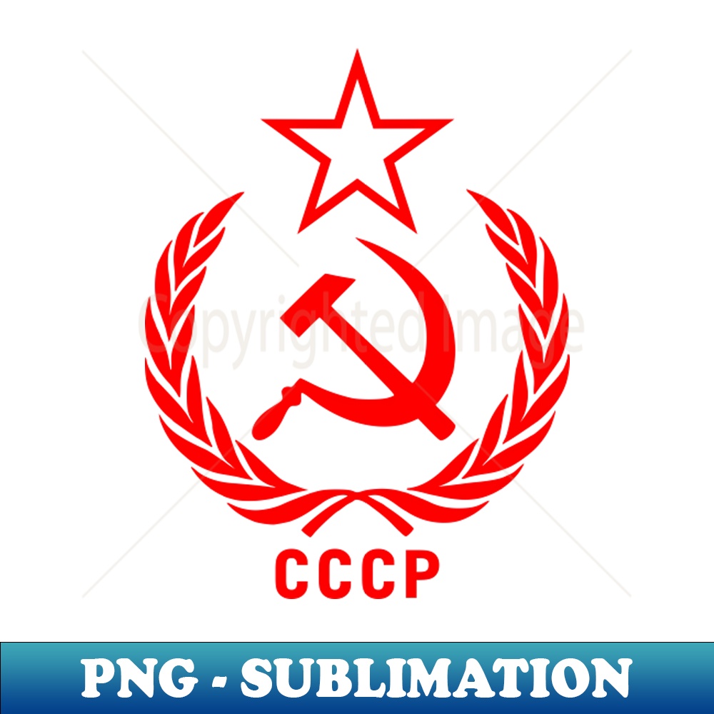 CCCP Hammer sickle vine leaf red star - Decorative Sublimati | Inspire Uplift