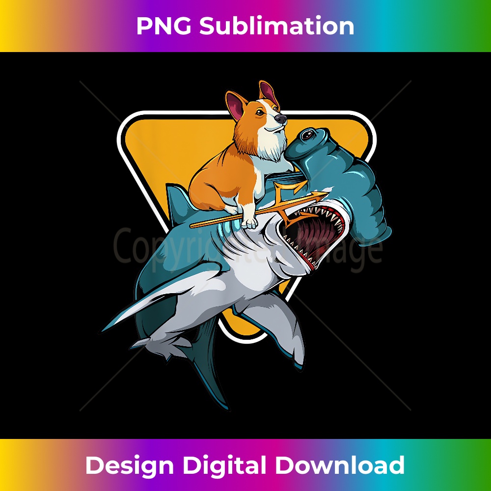 Corgi Riding A Hammerhead Shark Dogs Puppies Owner Gift - Ti | Inspire ...