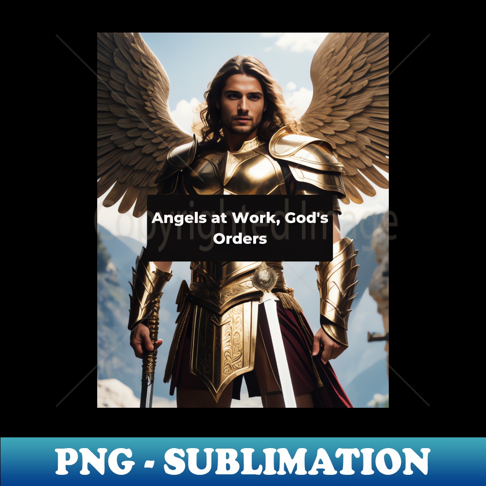Angels at work Gods orders - Vintage Sublimation PNG Downloa | Inspire ...
