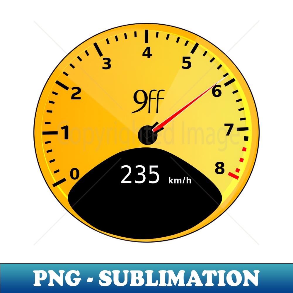 Speedometer Porsche 911 - 9ff - Premium PNG Sublimation File - Inspire ...