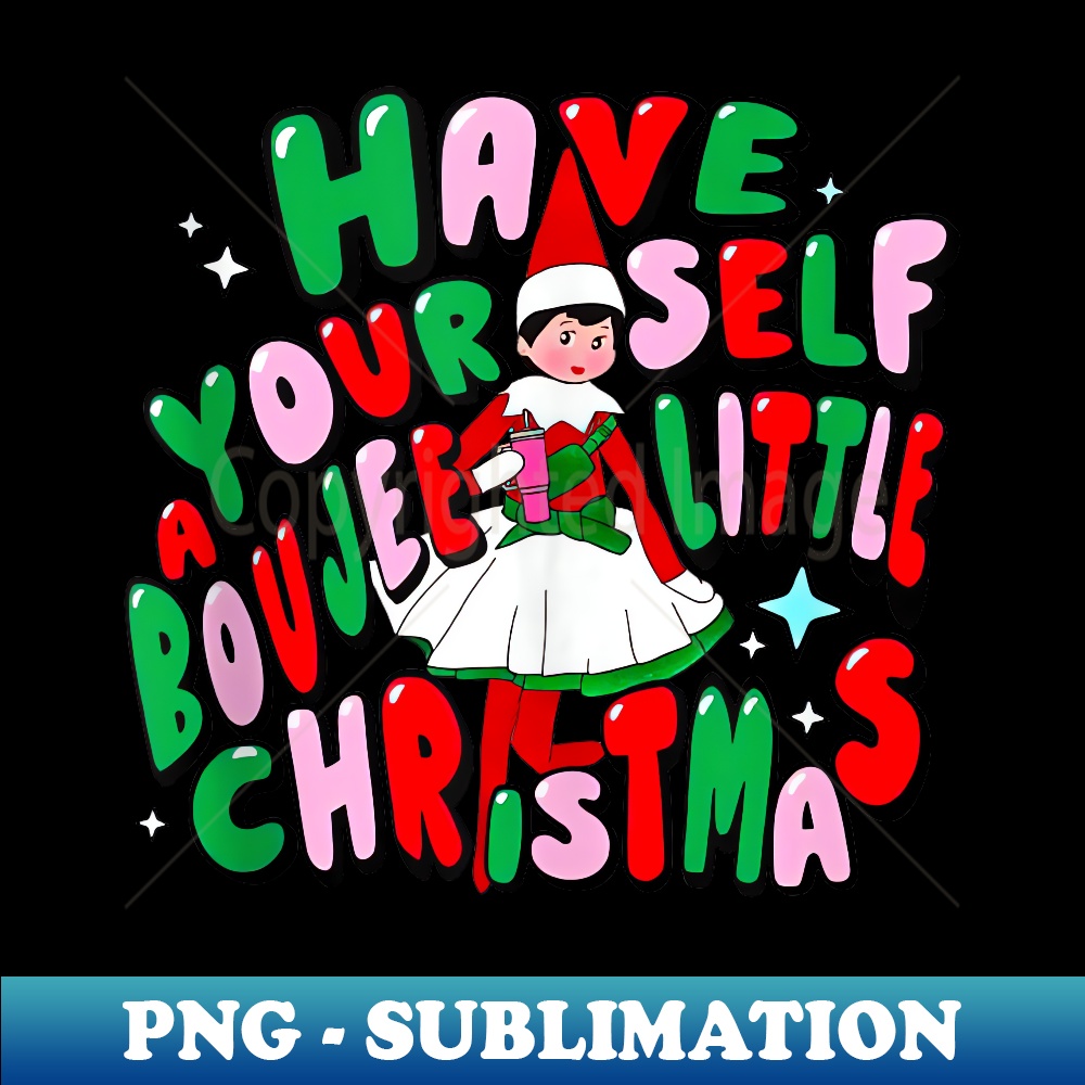 Coffee Have yourself a boujee Christmas elf Xmas Costume Tan - Inspire ...