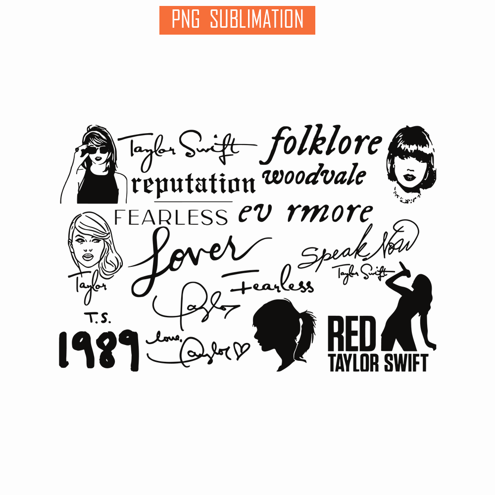 Albums SVG PNG DXF PDF EPS, Taylor Swift SVG, Song Of Taylor - Inspire ...