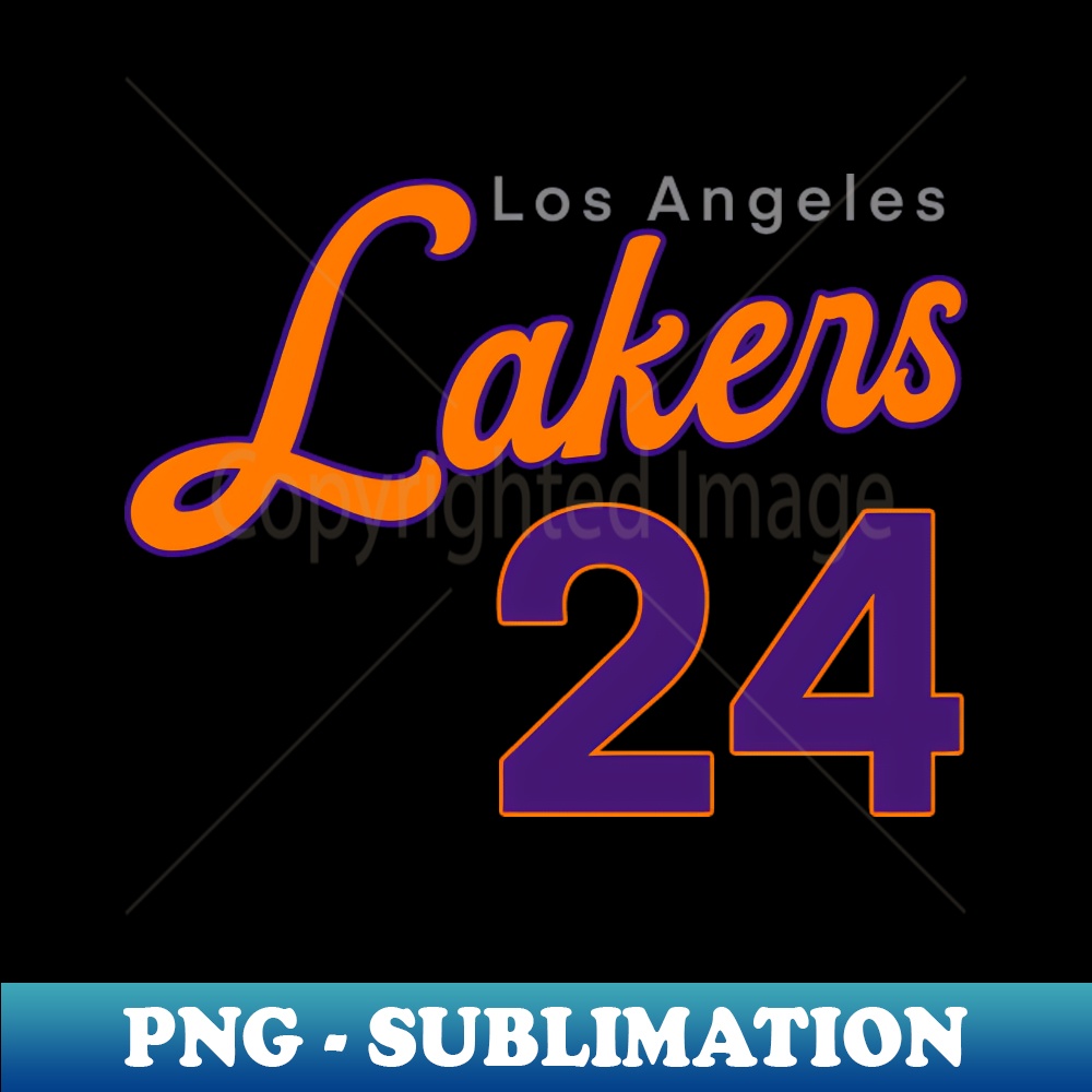 LAKERS 24 - Signature Sublimation PNG File - Unleash Your In | Inspire ...