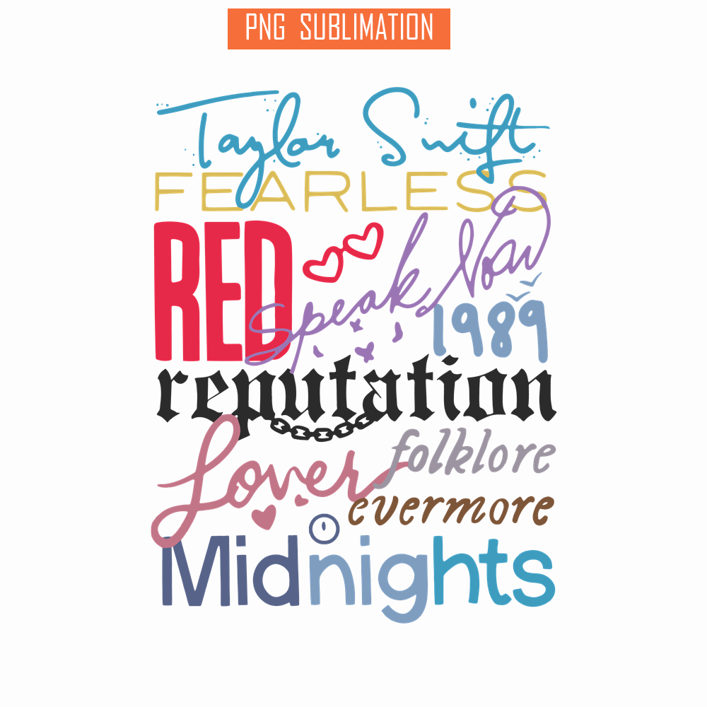 Albums Of Taylor Swift SVG PNG DXF PDF EPS, Taylor Swift SVG - Inspire ...
