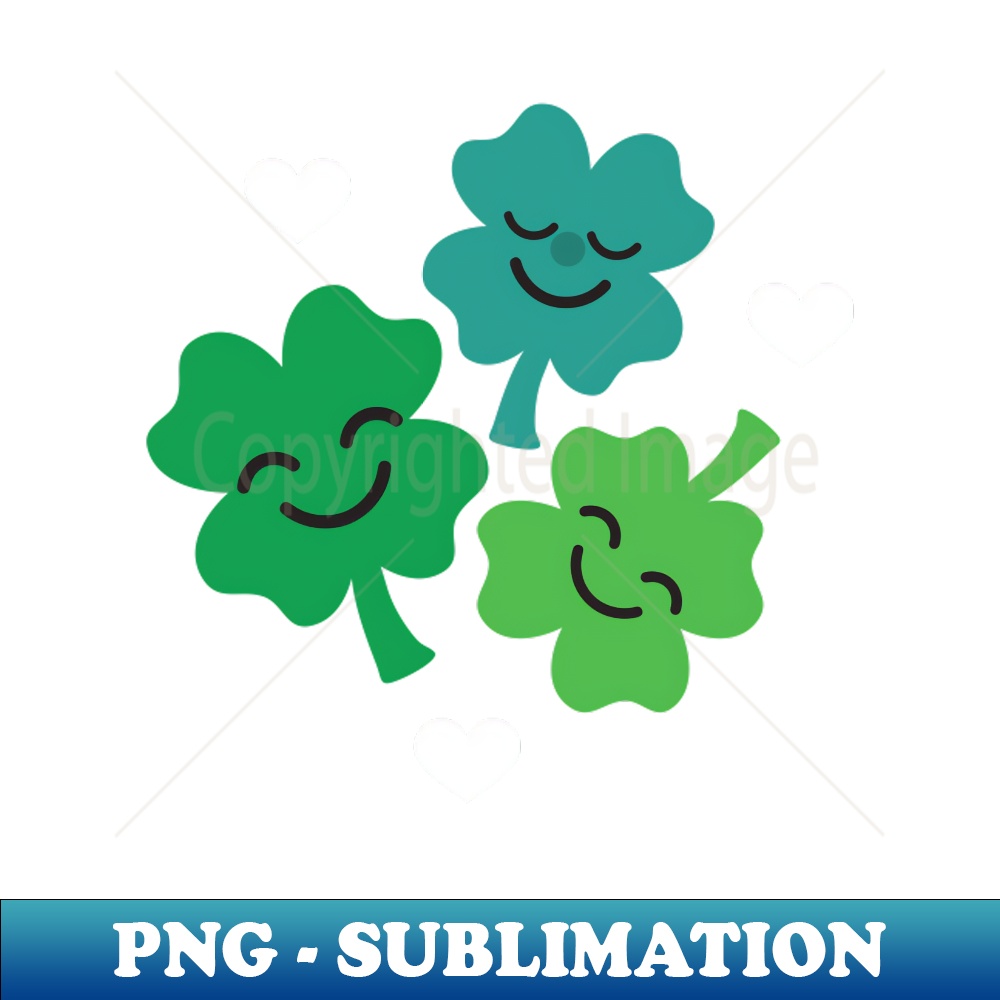 Cute Four Leaf Clovers and Hearts - Stylish Sublimation Digi | Inspire ...