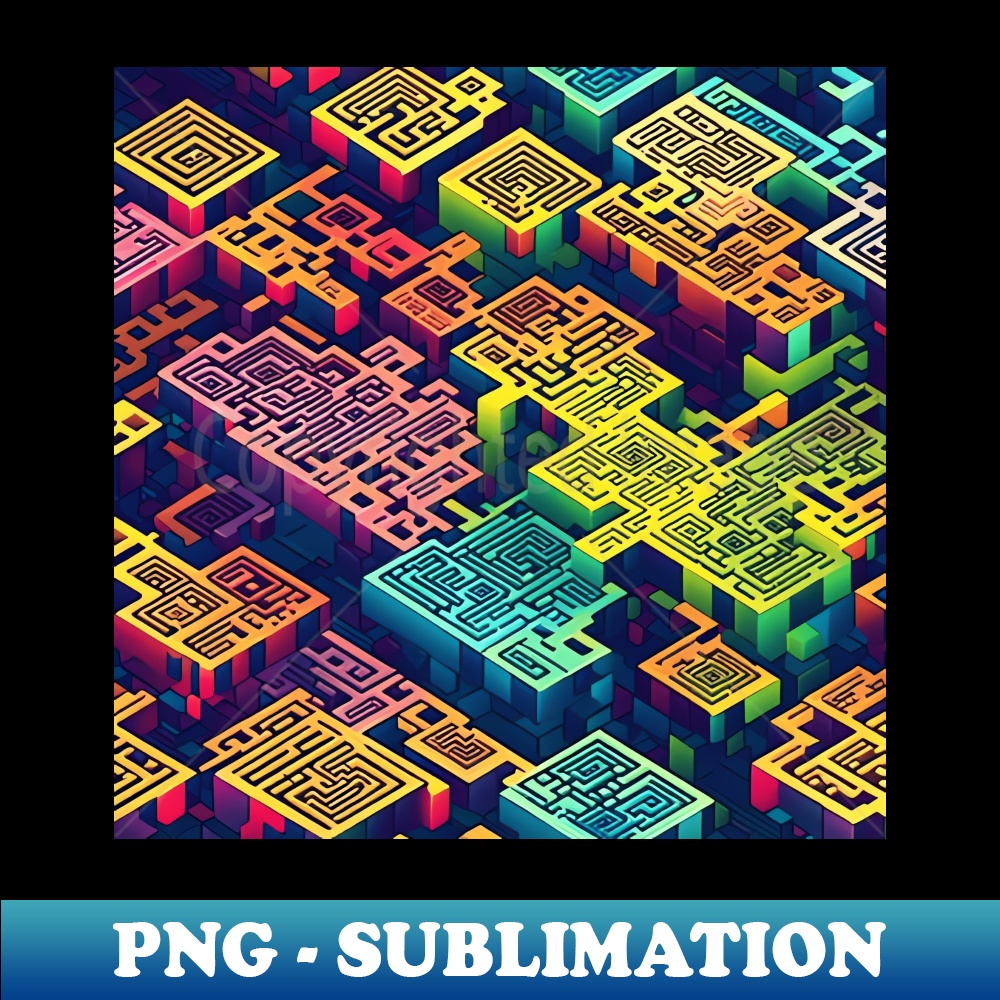 Colorful QR Blocks - Unique Sublimation PNG Download - Stunn | Inspire ...
