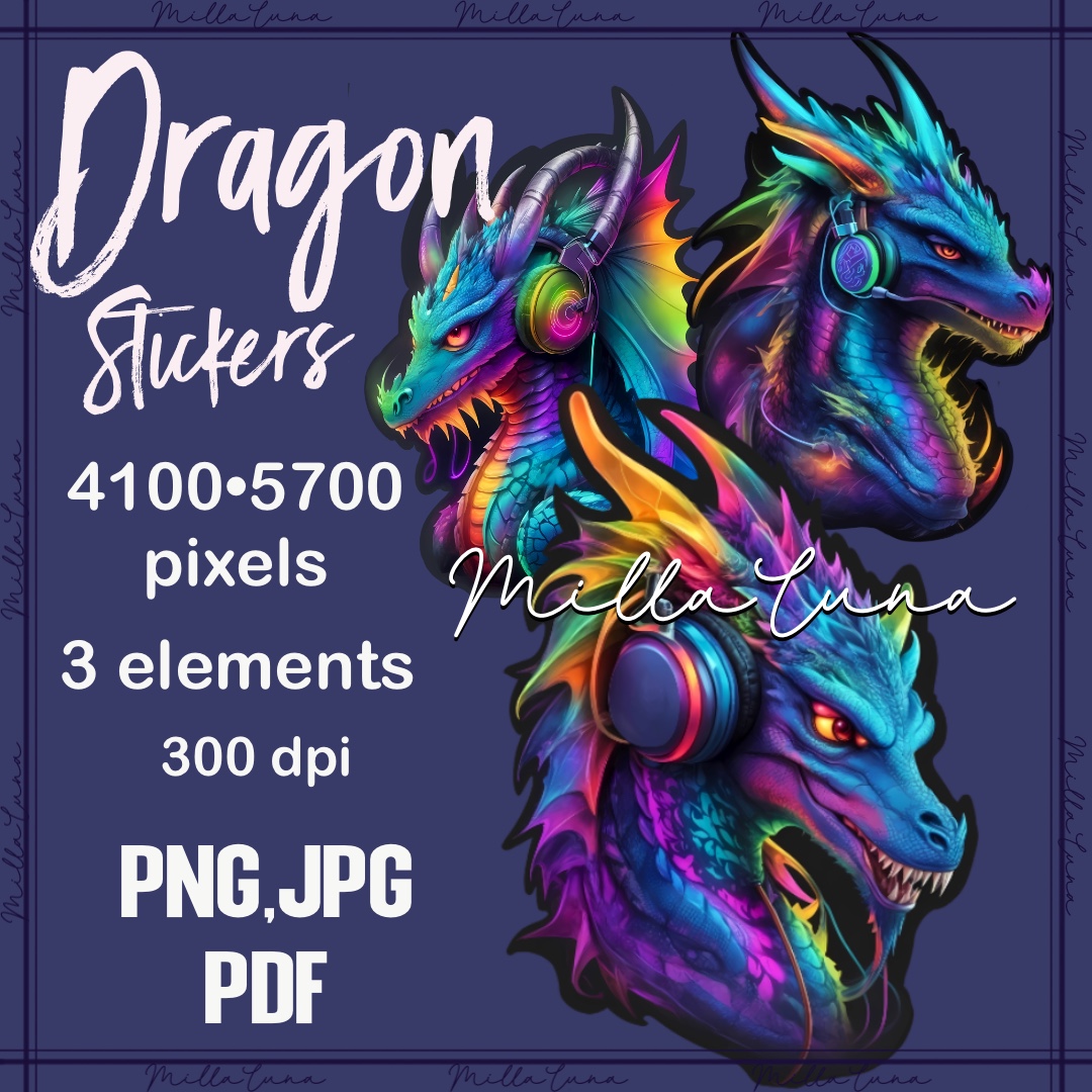 Dragon PNG, Dragon Stickers, Dragon Stickers PNG, Rainbow Dr | Inspire ...