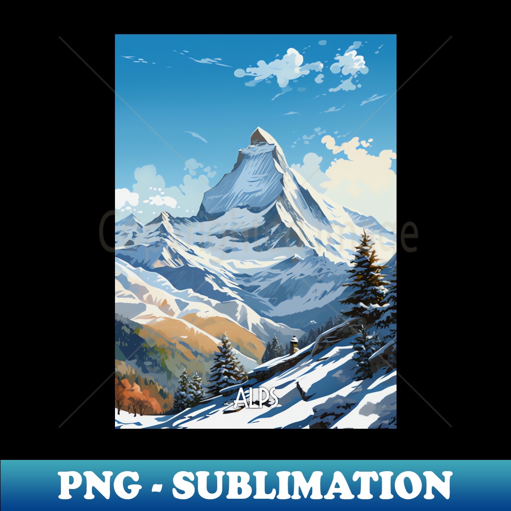 Alps - Vintage Sublimation PNG Download - Spice Up Your Subl - Inspire ...