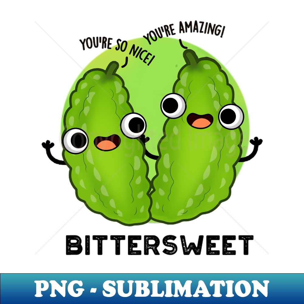 Bittersweet Cute Bitter Gourd Pun - Modern Sublimation PNG F | Inspire ...