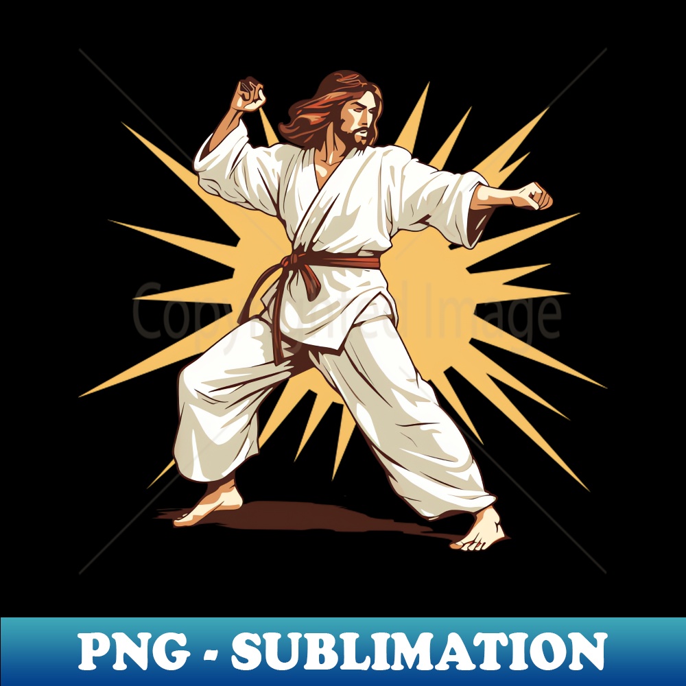 Karate Jesus - PNG Transparent Digital Download File for Sub | Inspire ...