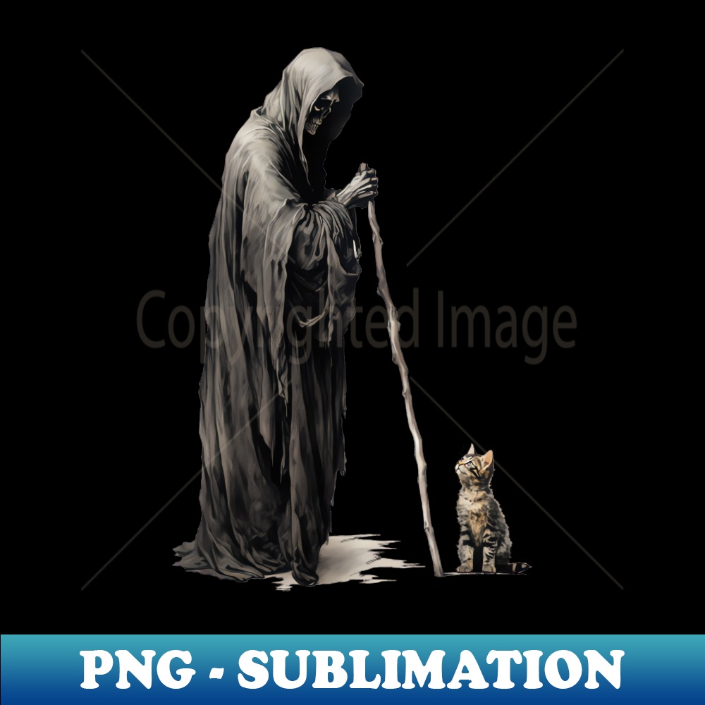 The Grim Reaper and a cat death and a kitten - High-Resoluti | Inspire ...
