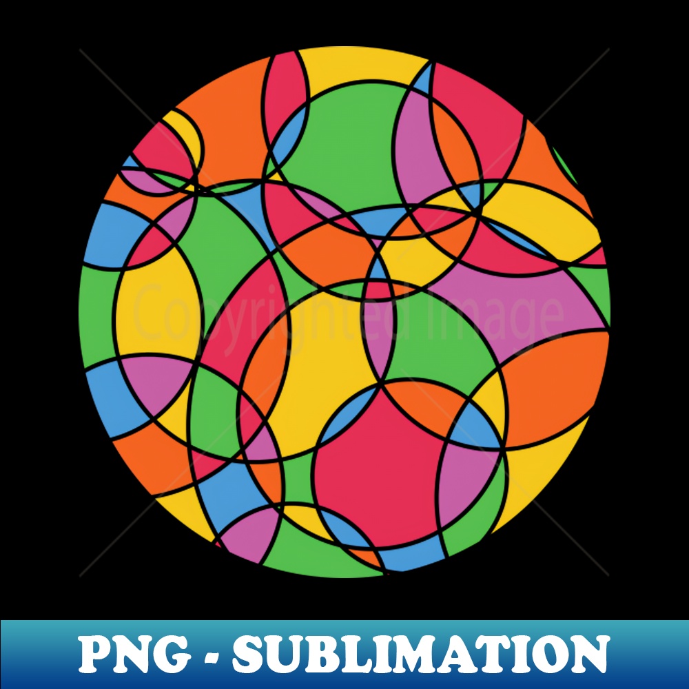 Vibrant Circular Colour Explosion - PNG Transparent Sublimat | Inspire ...