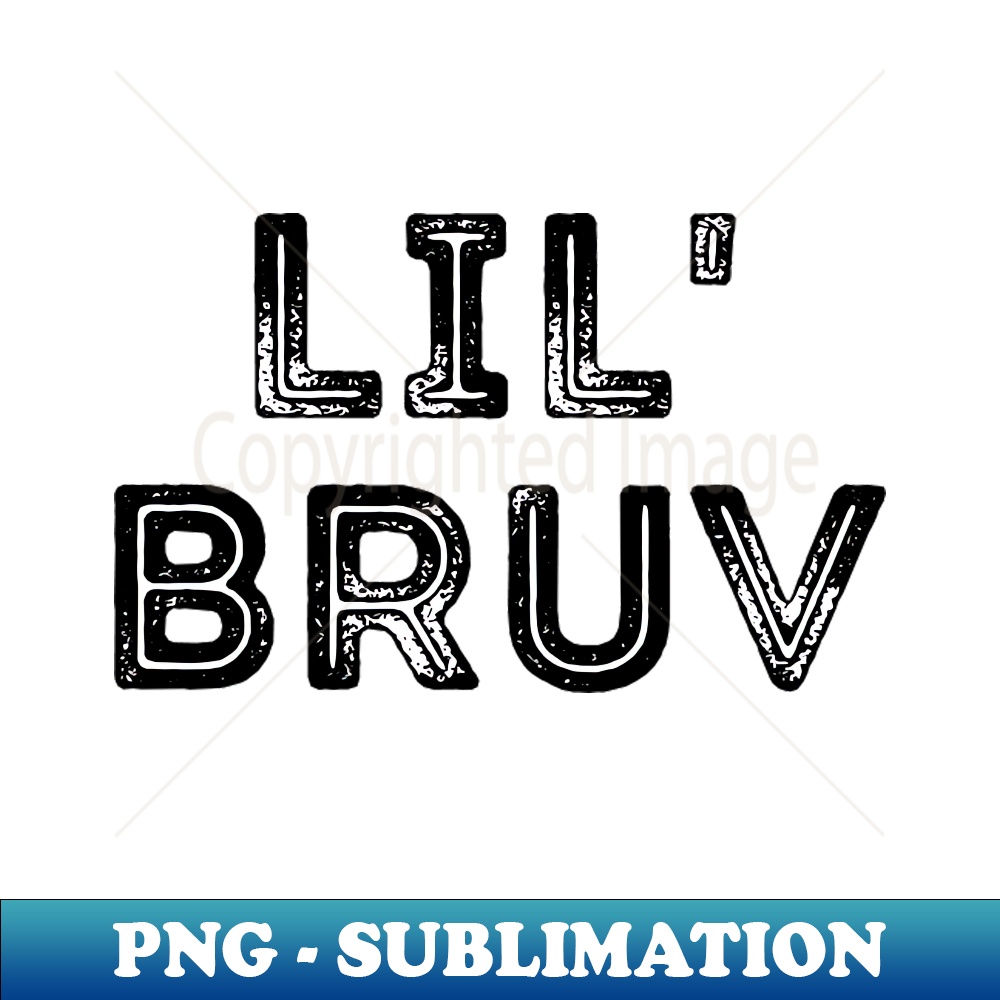 Black and White Rustic Retro Capital Letters Word LIL BRUV - | Inspire ...