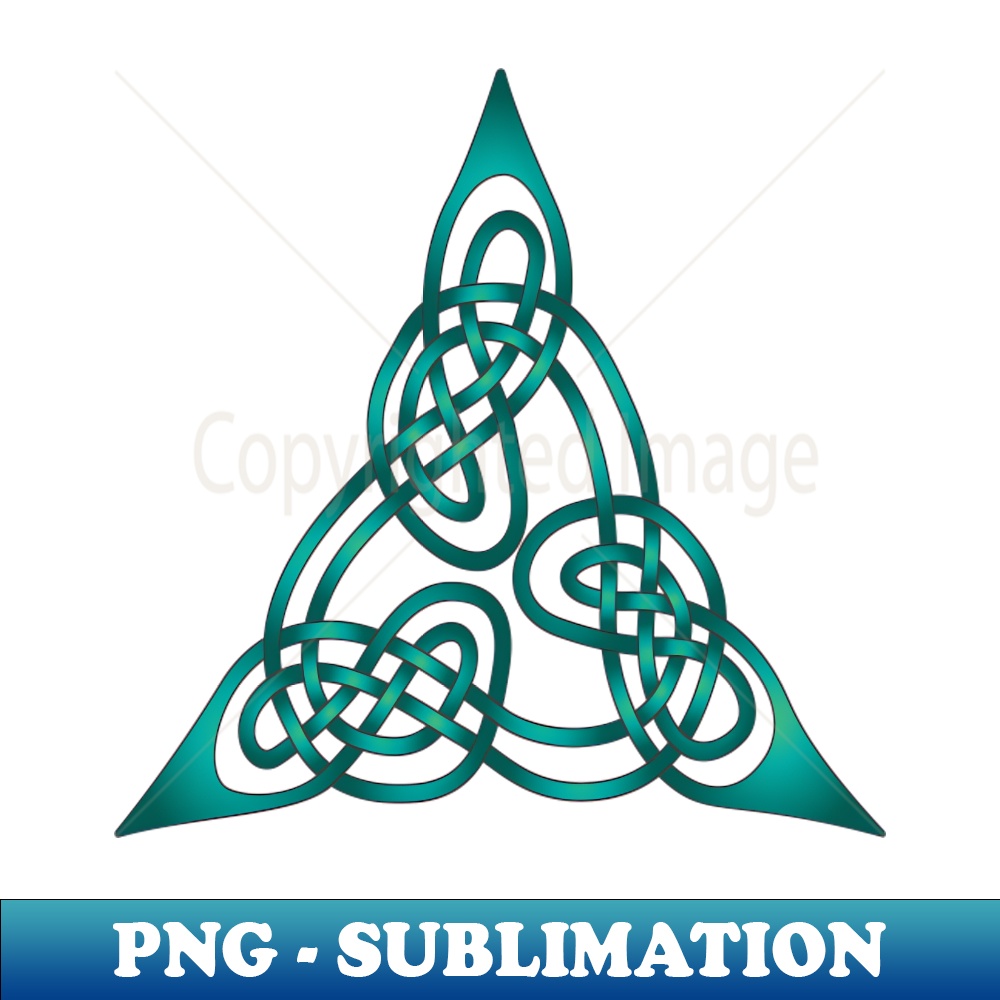 Triangle Knot With Doubled Threads Aqua - Modern Sublimation | Inspire ...
