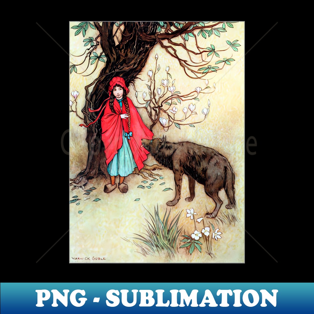 Little Red Riding Hood - Warwick Goble - Vintage Sublimation | Inspire ...
