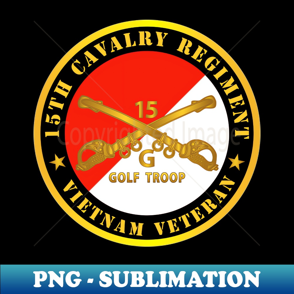 G Troop 15th Cavalry Regiment - Vietnam Veteran w Cav Branc - Inspire Uplift