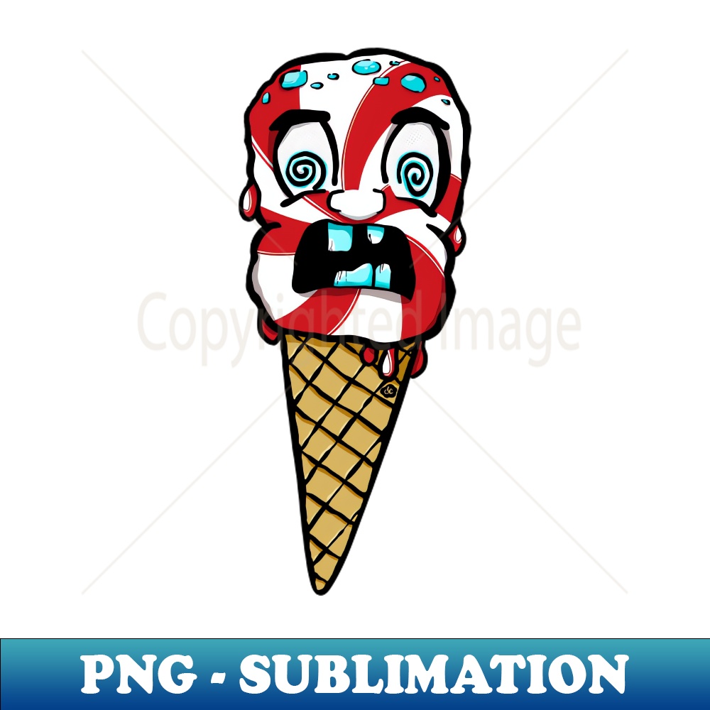 Candy Cane Zombie Cone - Artistic Sublimation Digital File - | Inspire ...