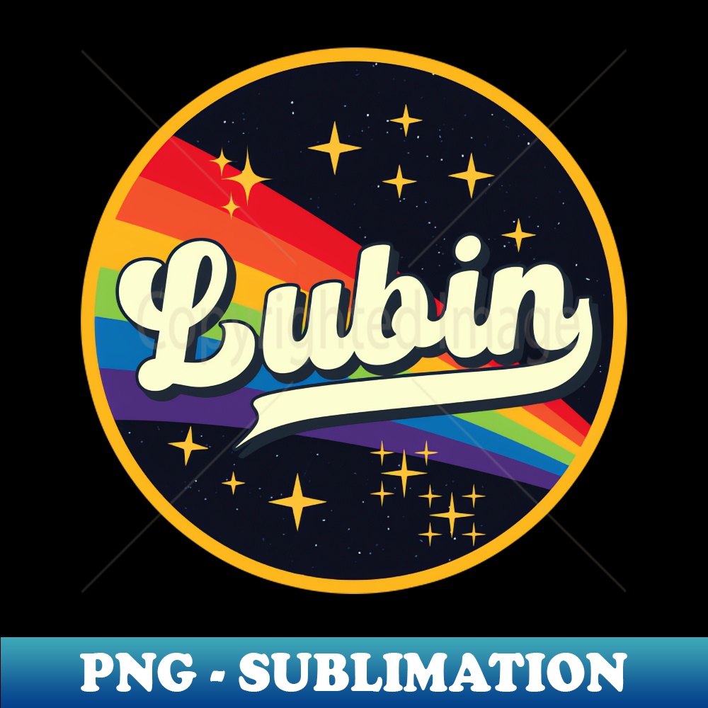 Lubin Rainbow In Space Vintage Style - Instant PNG Sublimat - Inspire ...
