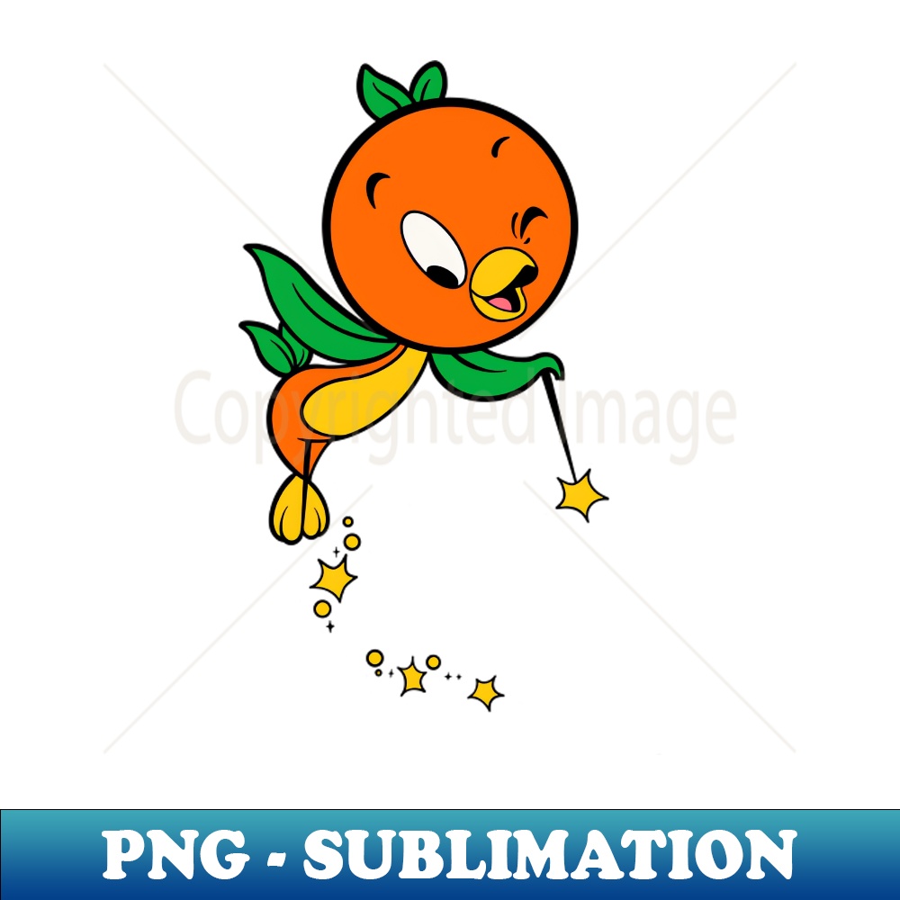 Retro Orange bird sunshine - PNG Transparent Sublimation Des - Inspire ...