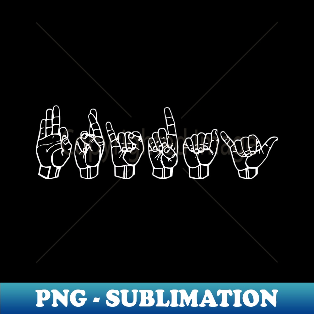FRIDAY ASL Sign Language Design - Unique Sublimation PNG Dow - Inspire ...