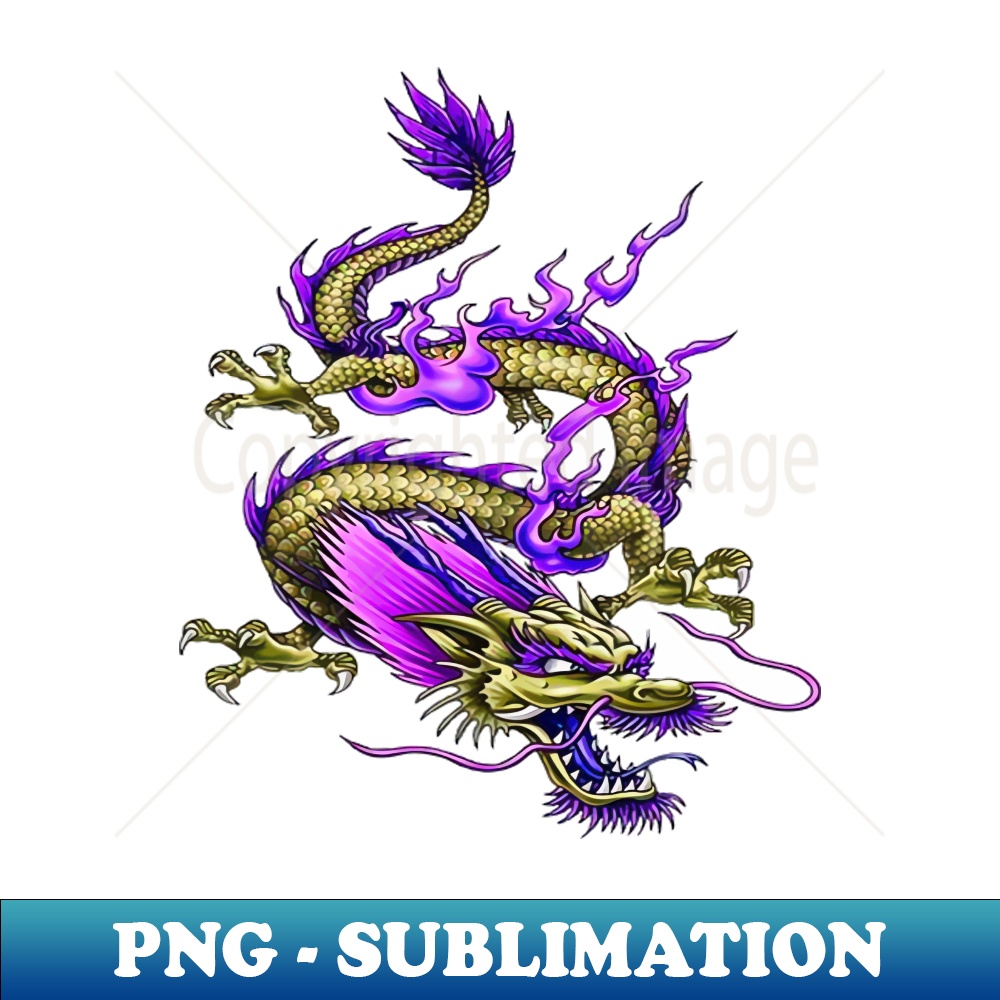 Chinese Yellow Wise Dragon Mythical Creature - Aesthetic Sub - Inspire Uplift
